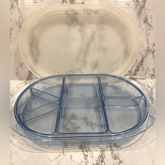 Tupperware | Kitchen | Vintage Tupperware Light Blue Acrylic Oval ...